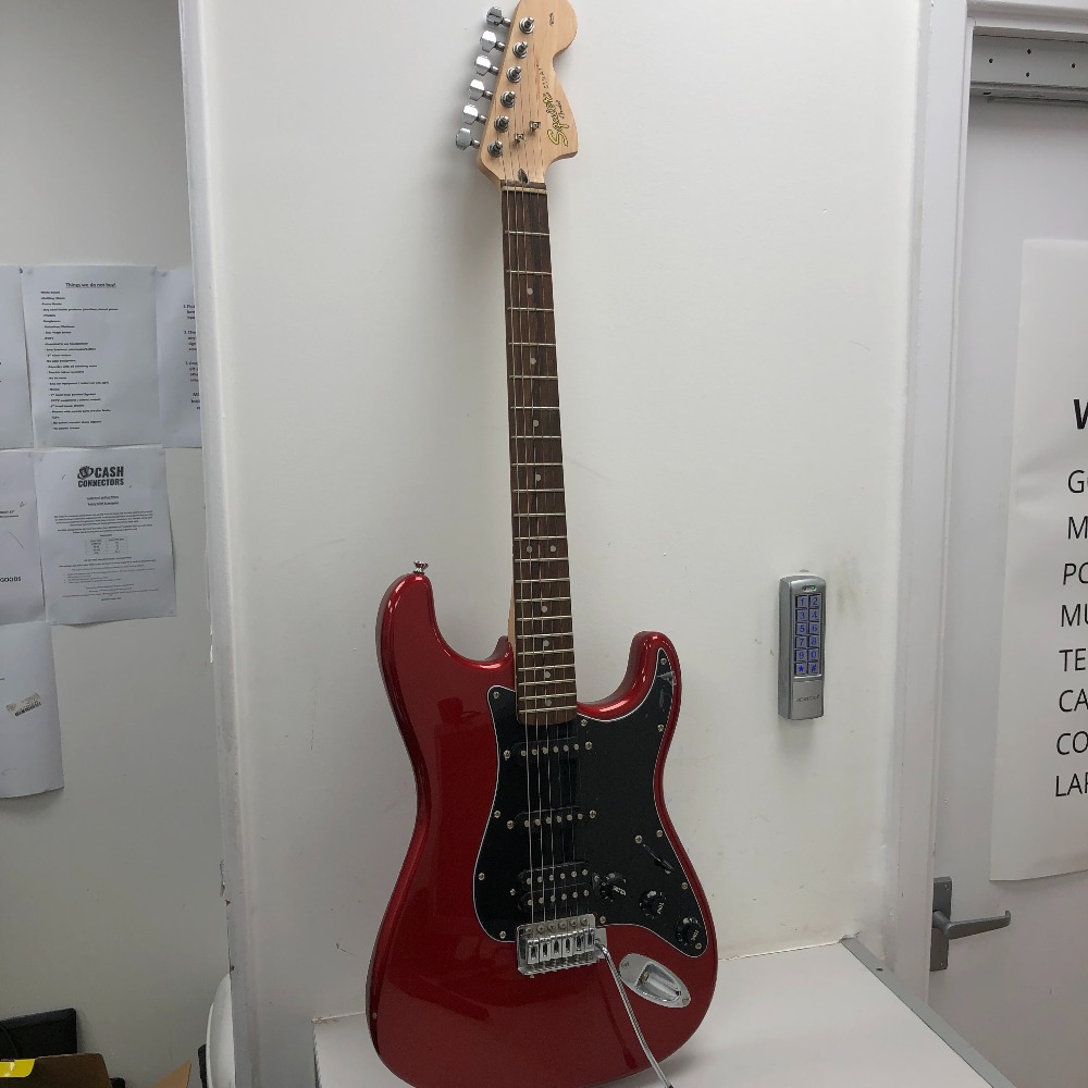 squire Fender Squier Stratocaster Electric Guitar- Red - Own4Less